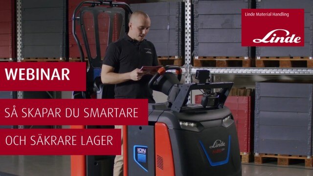 Webinar: För ett smartare och säkrare lager | Linde MH